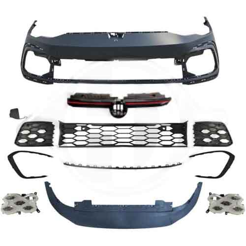 Pare choc avant VW Golf 8 (VIII) - 20-23 - look GTI - PDC - YakaEquiper.com