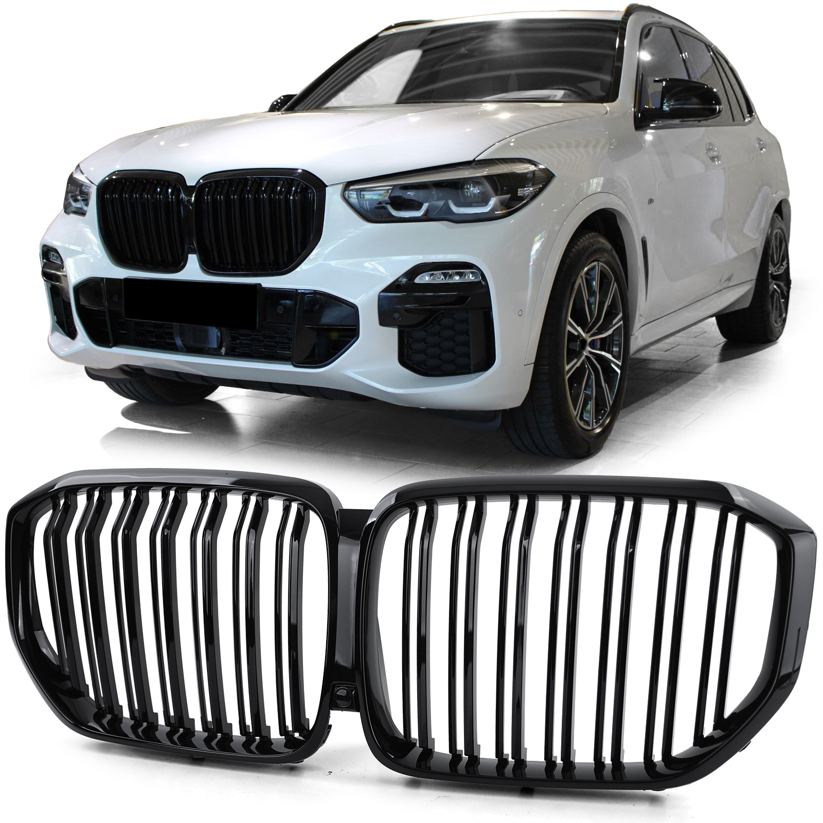 Griglia griglie BMW X5 G05 18 Look Mperf nero lucido YakaEquiper